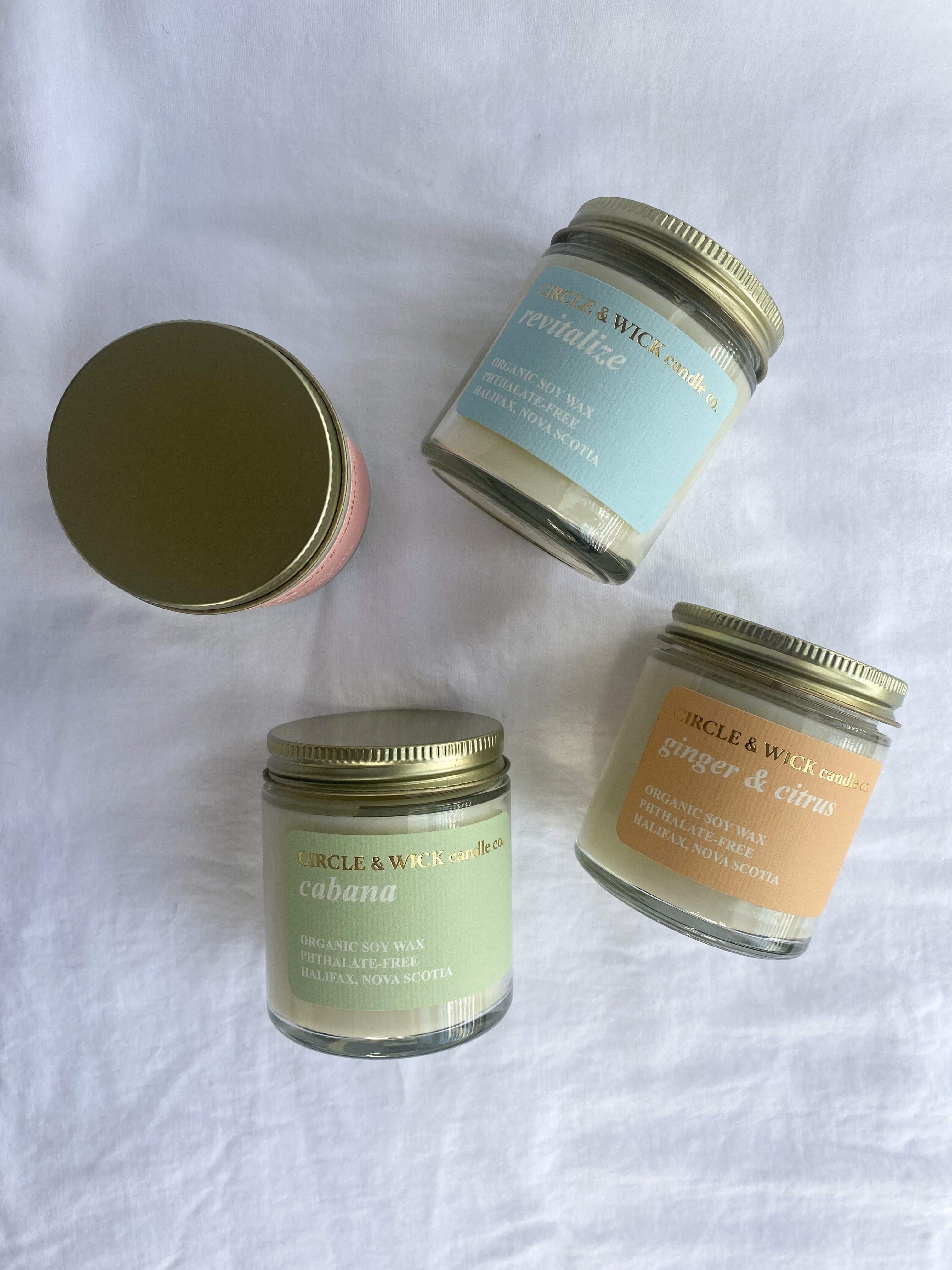 4oz Bundle - Set of 4 – Circle & Wick | 100% Soy Candles | Hand poured ...